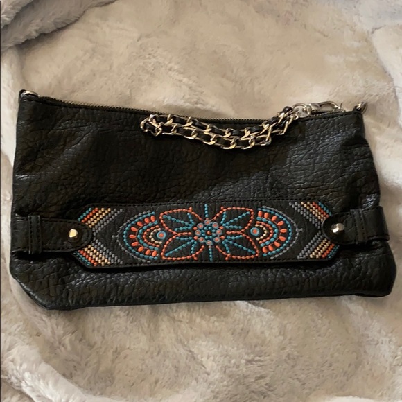 Jessica Simpson | Bags | Jessica Simpson Black Faux Leather ...